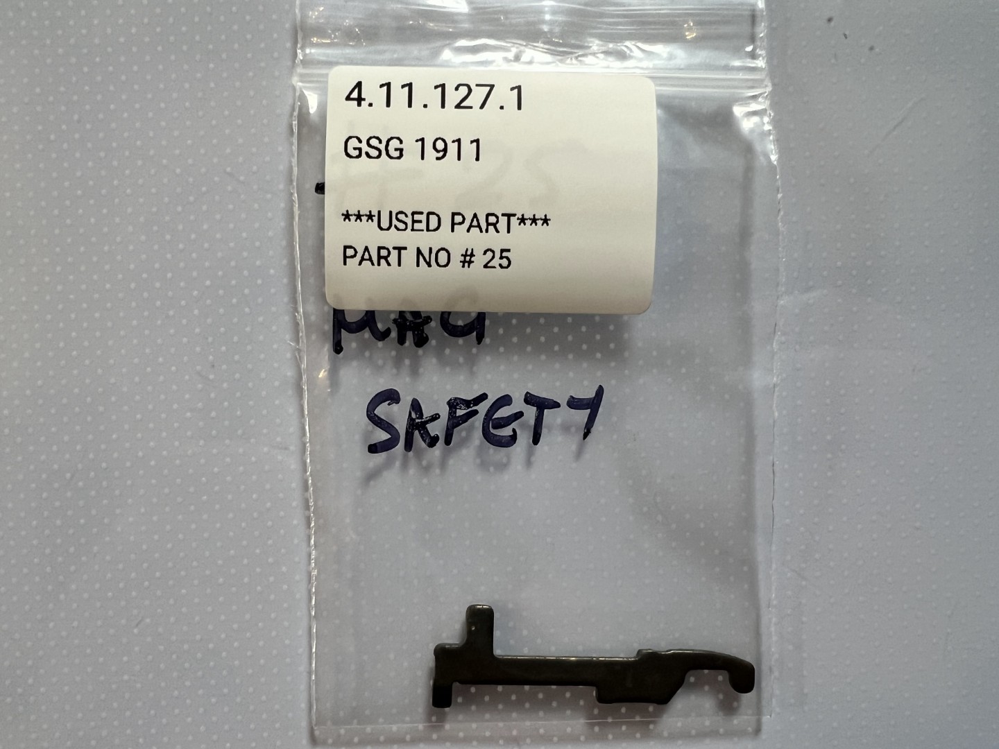 GSG – 1911 22 LR Part No # 25, MAGAZINE SAFETY Condition USED/OTHER Our ...