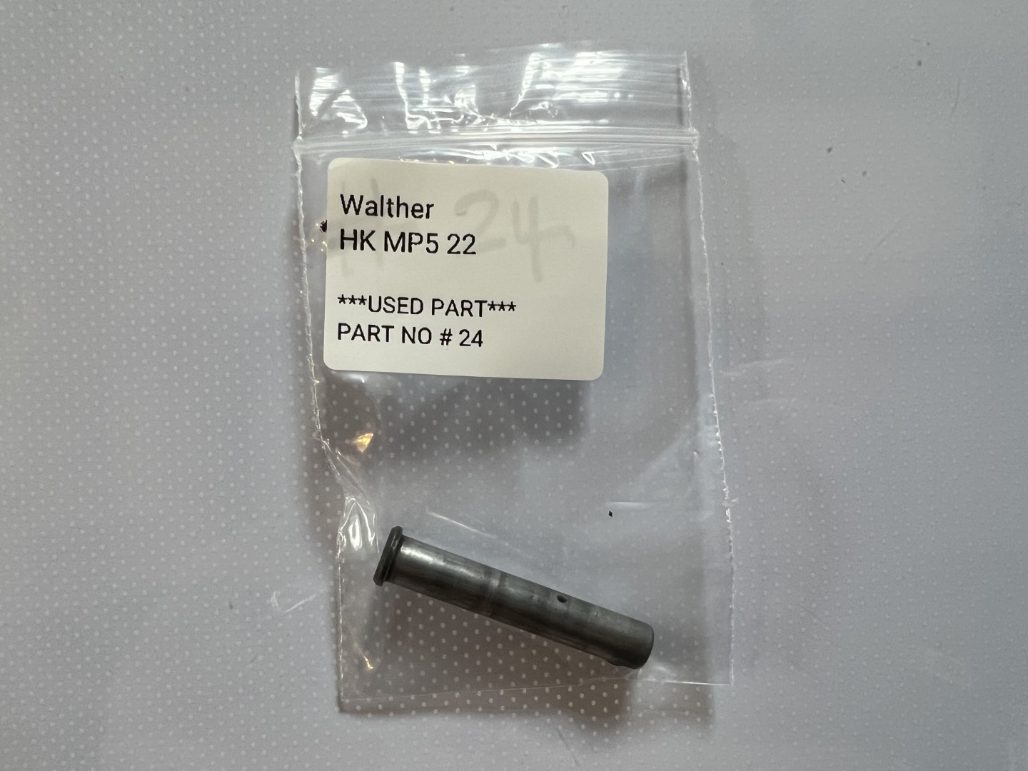 WALTHER – MP5 Part No # PART-24, FRAME/STOCK PIN Condition USED/OTHER ...