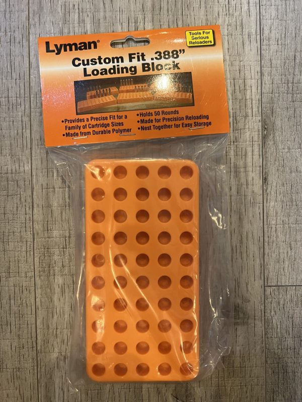 LYMAN CUSTOM FIT .388 LOADING BLOCK FOR 223 REMINGTON + OTHERS # ...