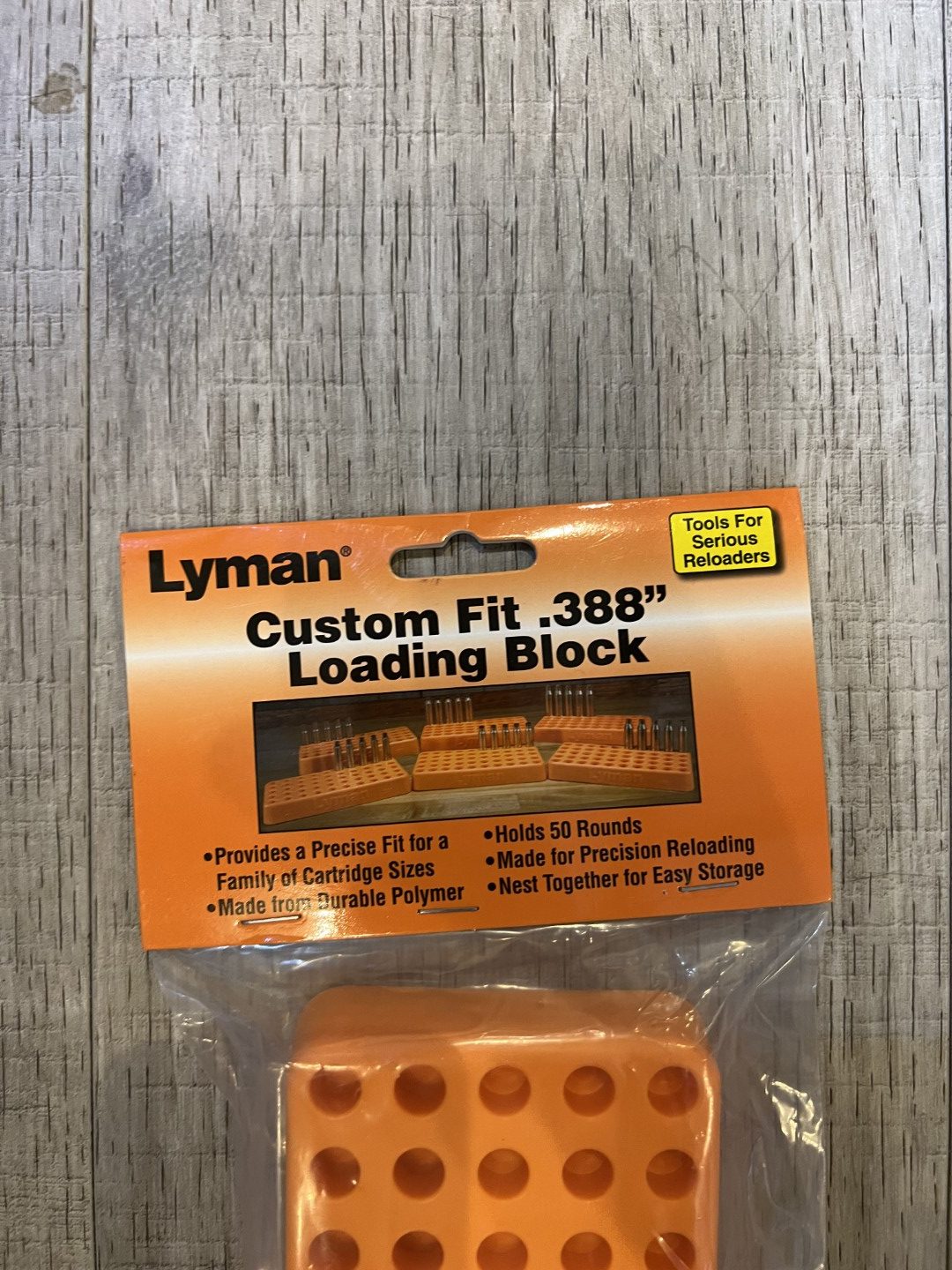 LYMAN CUSTOM FIT .388 LOADING BLOCK FOR 223 REMINGTON + OTHERS # ...