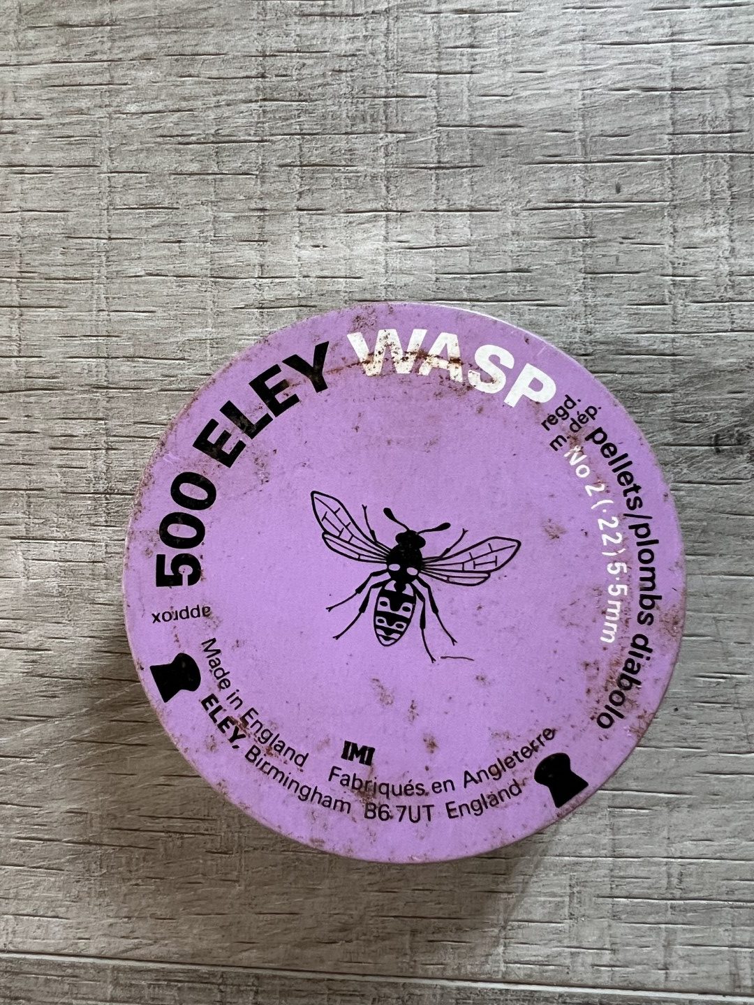 VINTAGE/COLLECTORS ELEY WASP 22 PELLETS, FEW PELLETS INCLUDED (AS ...