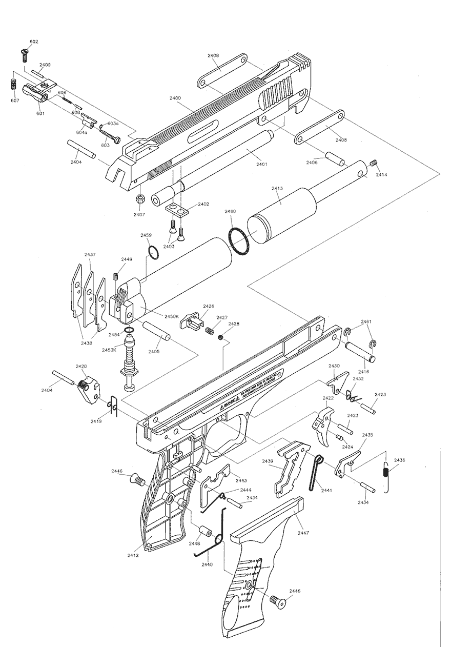 A-SCHEMATIC-BEEMAN – P17, AIR PISTOL – Gun Parts