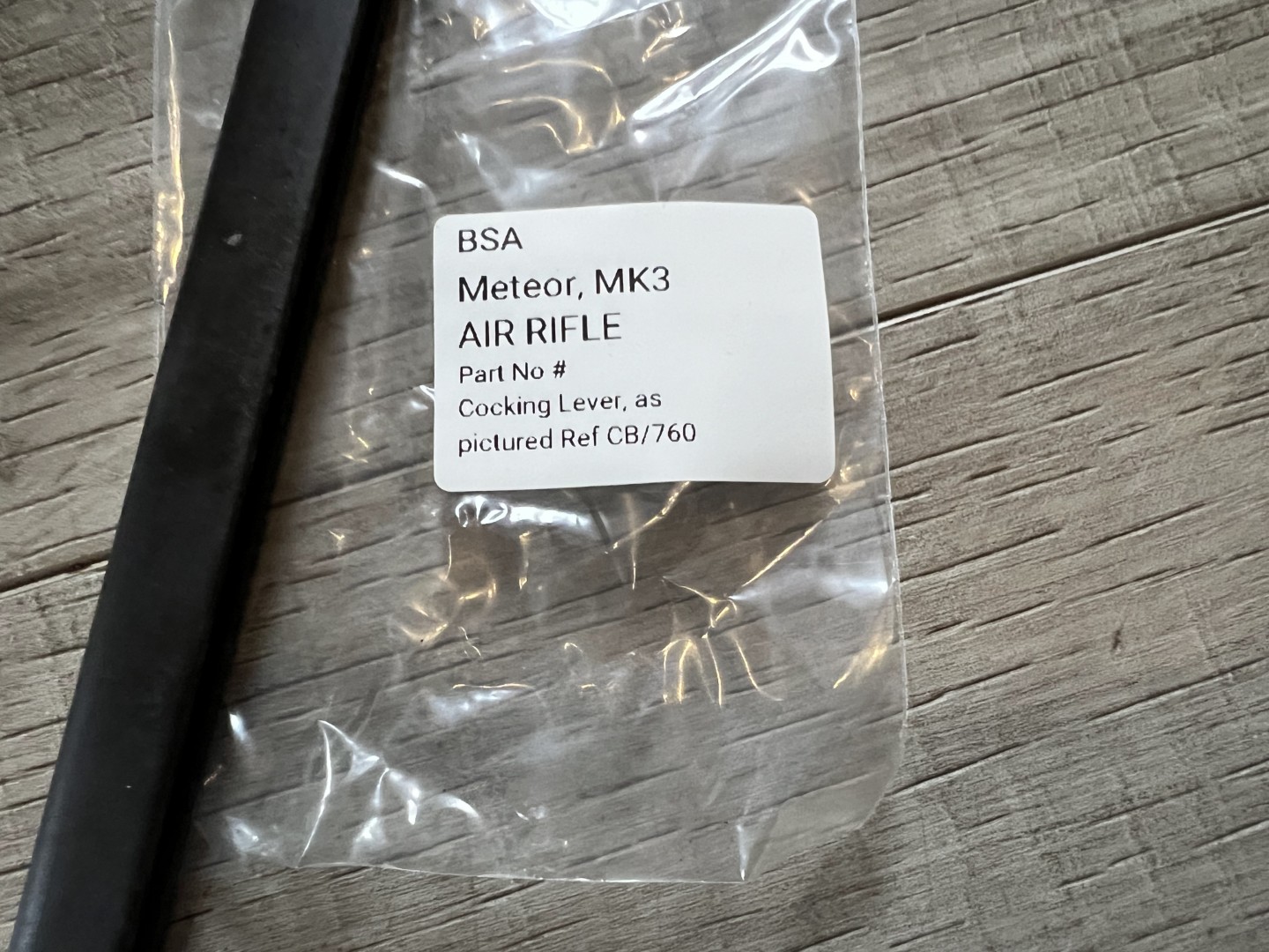 BSA – METEOR MARK 3/MK3, AIR RIFLE Part No # BSA-MET-MK3, MARK3-COCKING ...
