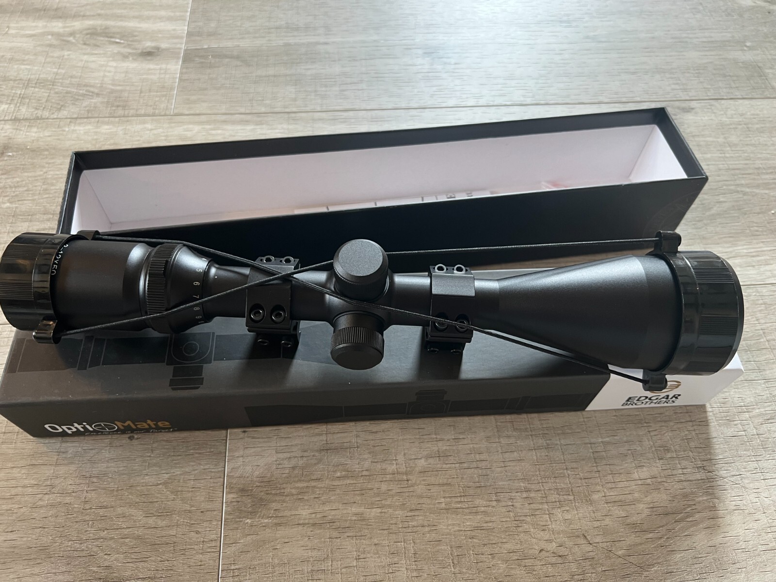 Opti Mate Opti-20 3-12×50 Scope with free HIGH Dovetail Mounts – Gun Parts