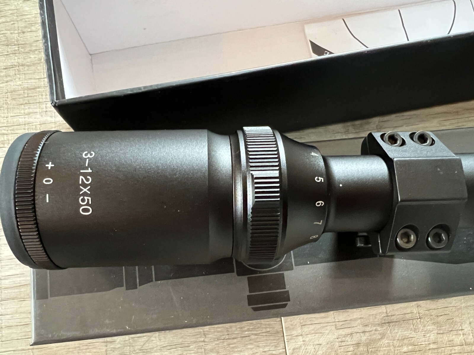 Opti Mate Opti-20 3-12×50 Scope with free HIGH Dovetail Mounts – Gun Parts